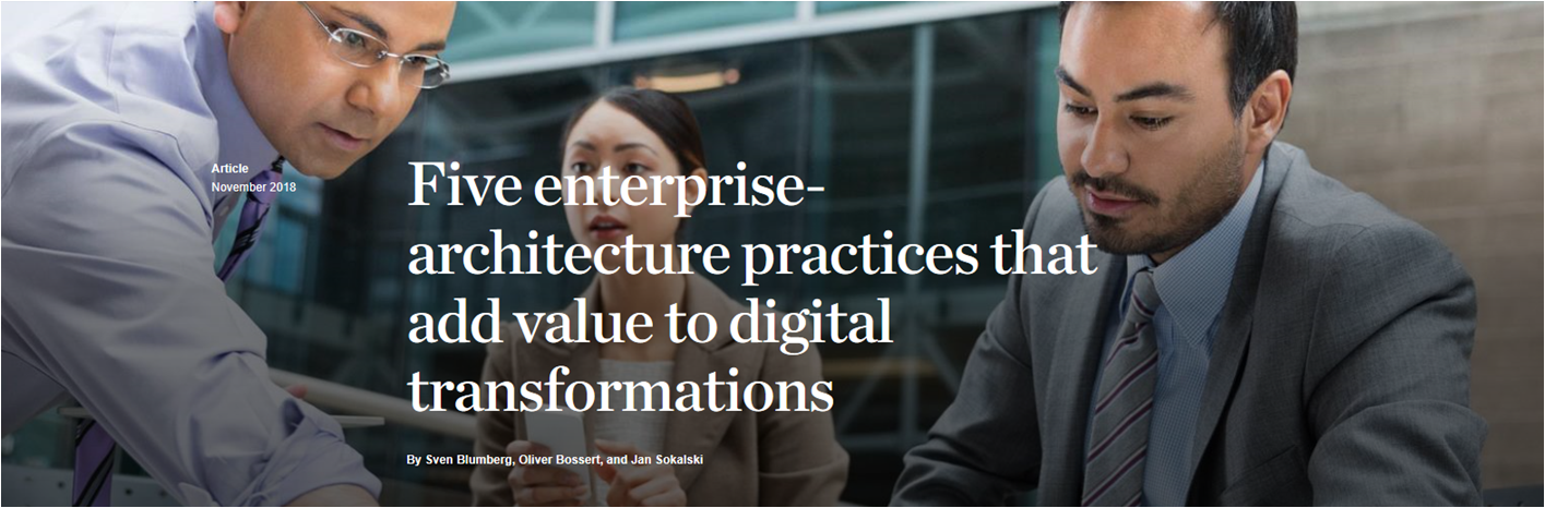 Five enterprise-architecture practices that add value to digital ...