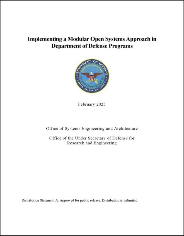 Modular Open Systems Approach (MOSA) – DOD | healthcarereimagined